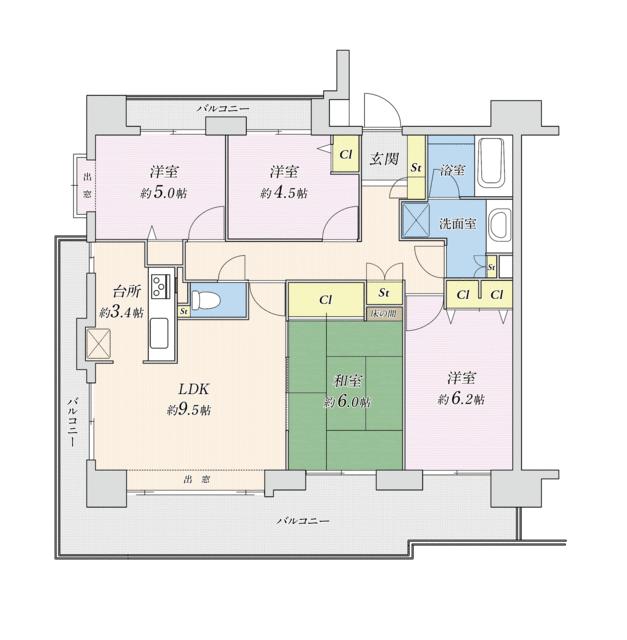 【ハトマークサイト】愛知県春日井市中央通1丁目の 春日井中央通シティハウス 201 4LDK 中古マンション