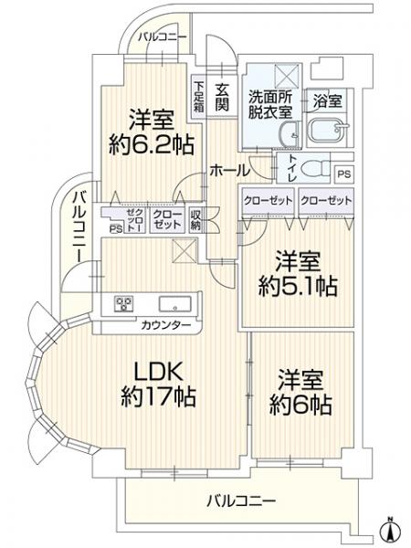 【ハトマークサイト】愛知県碧南市松江町5丁目の レインボー碧南 902 902 3LDK 中古マンション