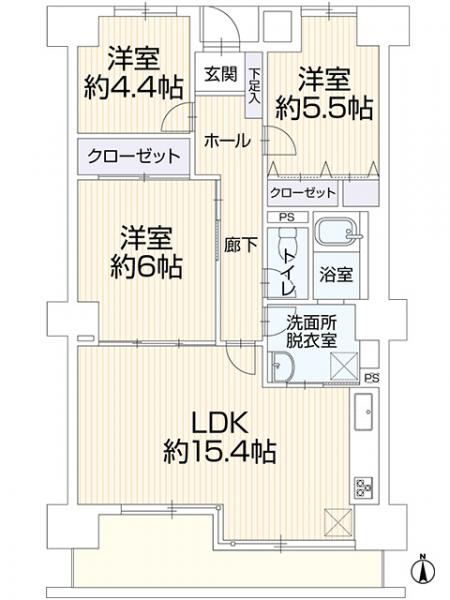 【ハトマークサイト】愛知県名古屋市中区大須1丁目の シティコーポ岩井通402 3LDK 中古マンション