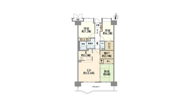 【ハトマークサイト】愛知県名古屋市中川区吉良町の シティコーポ荒子公園壱番館303 3SLDK 中古マンション