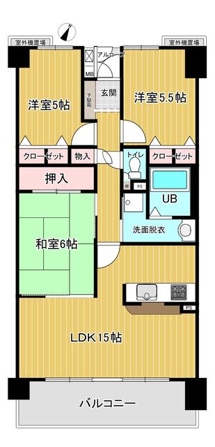 【ハトマークサイト】愛知県尾張旭市印場元町4丁目の グランコート印場駅前通り305 3LDK 中古マンション