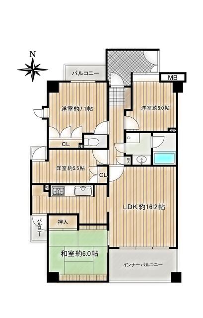 【ハトマークサイト】愛知県名古屋市昭和区御器所4丁目の 御器所シティハウス201 4LDK 中古マンション