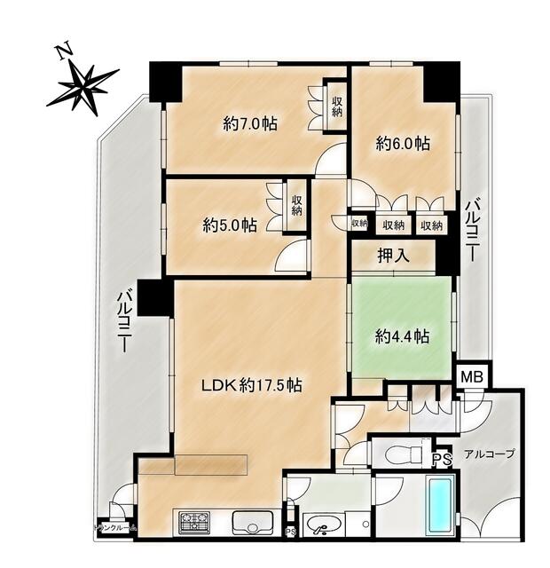 【ハトマークサイト】愛知県名古屋市名東区上社4丁目の サンマンションアトレ名東中央305 3LDK 中古マンション