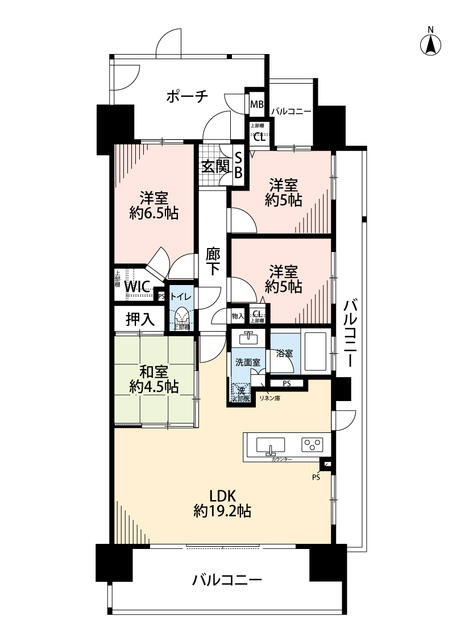 【ハトマークサイト】愛知県名古屋市南区豊3丁目の カルティア伝馬 403 4LDK 中古マンション