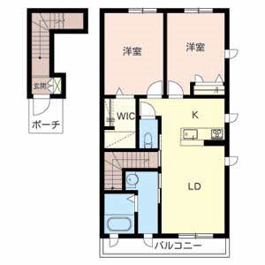 【ハトマークサイト】滋賀県彦根市野瀬町の キャトルセゾン203 2LDK アパート
