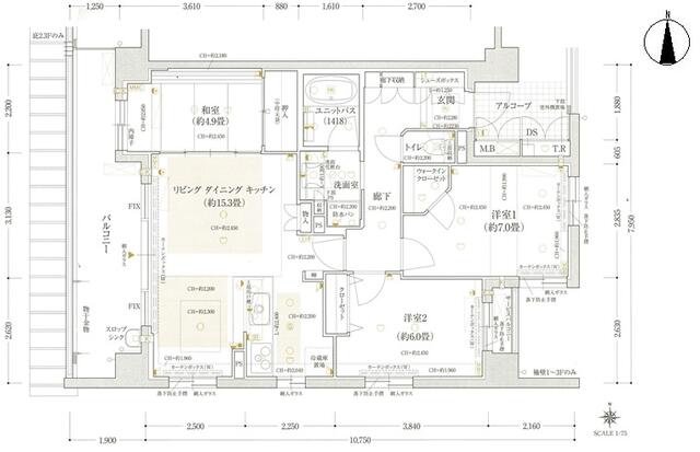 【ハトマークサイト】京都府京都市下京区吉水町の パラドール京都烏丸・璃宮 204 3LDK 中古マンション