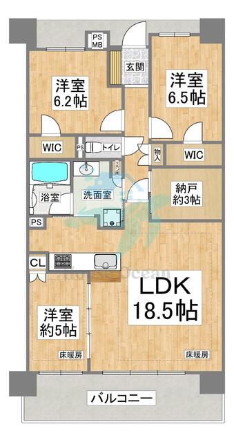 【住ーむず】大阪府柏原市上市4丁目の ライオンズ柏原駅前クラウンスクエア 908 3SLDK 中古マンション