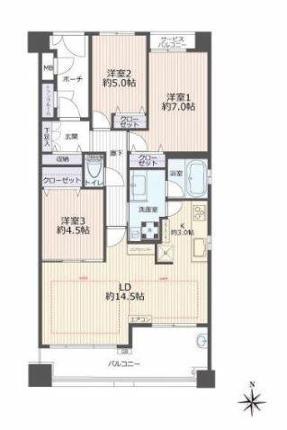 【ハトマークサイト】大阪府枚方市楠葉並木2丁目の くずはタワーシティA棟 - 3LDK 中古マンション