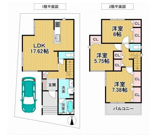 【ハトマークサイト】大阪府茨木市東太田4丁目の 茨木市東太田4丁目新築一戸建住宅 3LDK 新築一戸建