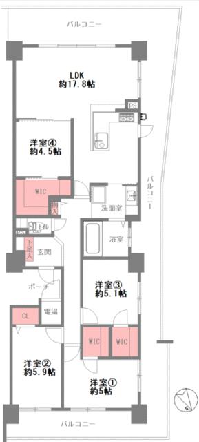 【ハトマークサイト】大阪府枚方市伊加賀西町の リバティパーク枚方D棟プログレスタワー- 4LDK 中古マンション