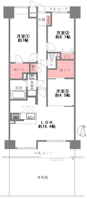 【ハトマークサイト】大阪府枚方市長尾谷町3丁目の ステイツ枚方・長尾ヒルズ- 3LDK 中古マンション