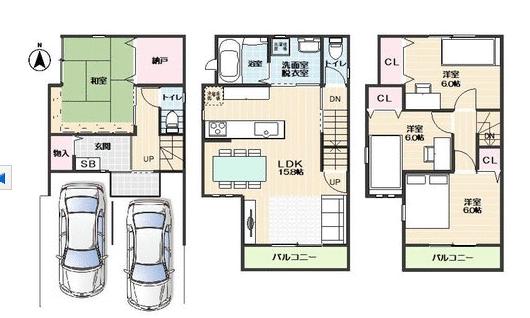 【ハトマークサイト】大阪府寝屋川市高柳3丁目の 寝屋川市高柳3丁目一戸建住宅 4LDK 中古一戸建