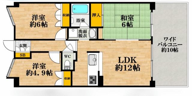 【ハトマークサイト】大阪府大阪市都島区友渕町3丁目の ディオ・フェルティ都島- 3LDK 中古マンション