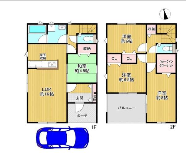 【ハトマークサイト】大阪府門真市岸和田2丁目の 門真市岸和田2丁目新築一戸建住宅本件4号地 4LDK 新築一戸建
