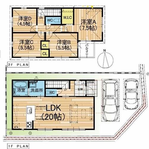 【ハトマークサイト】大阪府枚方市茄子作4丁目の 枚方市茄子作4丁目新築一戸建住宅 4LDK 新築一戸建