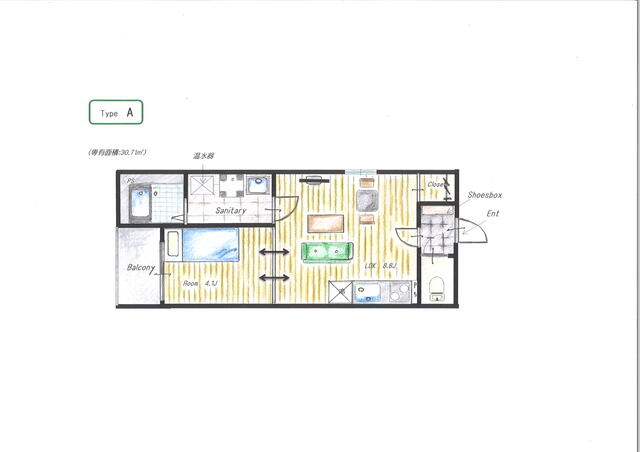 【ハトマークサイト】大阪府東大阪市長堂3丁目の F asecia Attivo Ⅱ 101号室 1LDK アパート