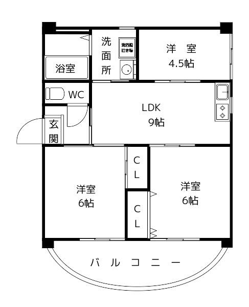 【ハトマークサイト大阪】大阪府摂津市鶴野1丁目の ナンノ第18号館305 3LDK マンション