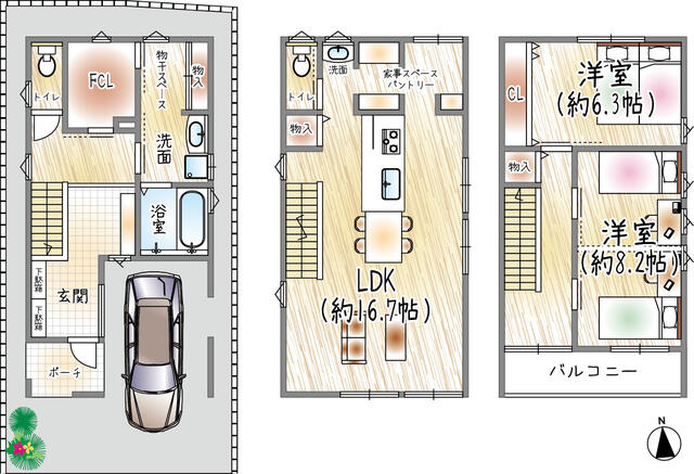 【ハトマークサイト】兵庫県川西市久代5丁目の 久代5丁目 3LDK 中古一戸建