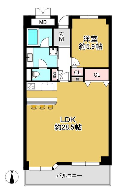 【ハトマークサイト】兵庫県明石市中崎1丁目の マリンパレス明石 1LDK 中古リゾートマンション