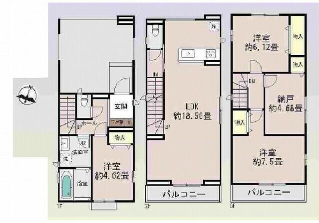 【ハトマークサイト】兵庫県神戸市中央区宮本通1丁目の 1号棟 3SLDK 新築一戸建