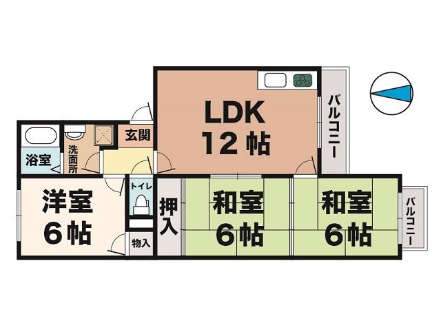 【ハトマークサイト】兵庫県神戸市垂水区馬場通の ハイツポールベール 302 3LDK マンション