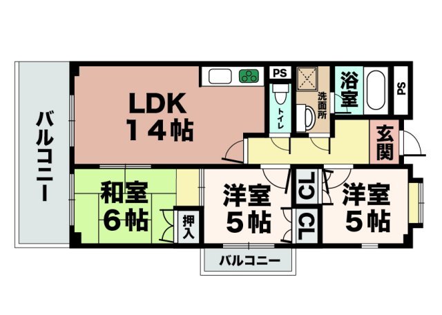 【ハトマークサイト】兵庫県神戸市西区大津和2丁目の サンライフ大津和301 3LDK マンション