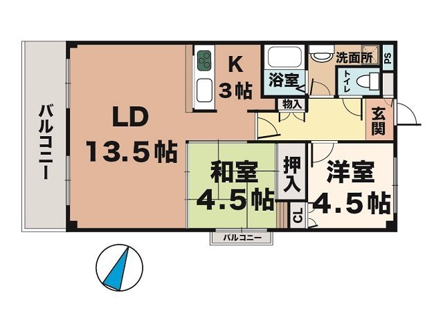 【ハトマークサイト】兵庫県神戸市西区大津和1丁目の シャトル大津和305 2LDK マンション