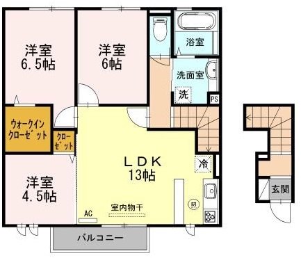 【ハトマークサイト】兵庫県明石市大久保町谷八木の ステラコートⅡ 3LDK アパート