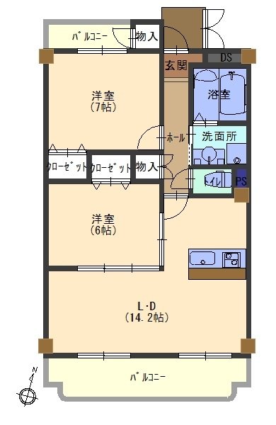 【ハトマークサイト】兵庫県宝塚市南口1丁目の リストン宝塚 202 2LDK マンション