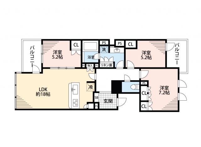 【ハトマークサイト】兵庫県芦屋市上宮川町の パークコート芦屋504 3LDK マンション