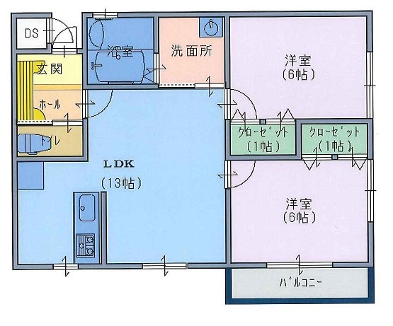 【ハトマークサイト】兵庫県養父市八鹿町八鹿の スマイルアベニュー102 2LDK アパート