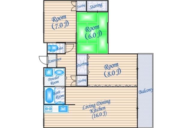【ハトマークサイト】大阪府豊中市桜の町7丁目の ラカーサーセレッソ102 3LDK マンション