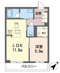 【ハトマークサイト】岡山県倉敷市玉島阿賀崎の シャーメゾンテラスA棟102 1LDK アパート