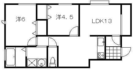 【ハトマークサイト】岡山県岡山市南区洲崎2丁目の カーサフィオーレ 102 2LDK アパート