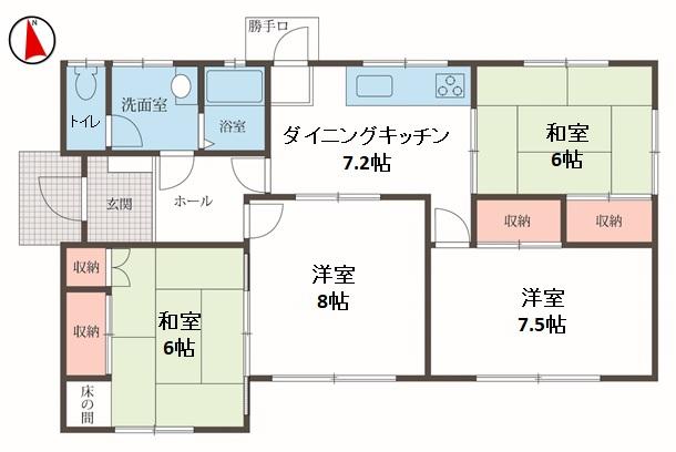 【ハトマークサイト】岡山県岡山市南区藤田の 4DK 中古一戸建