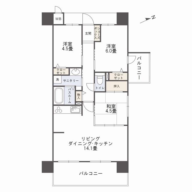 【ハトマークサイト】岡山県岡山市中区古京町1丁目の アルファライフ古京304 3LDK 中古マンション