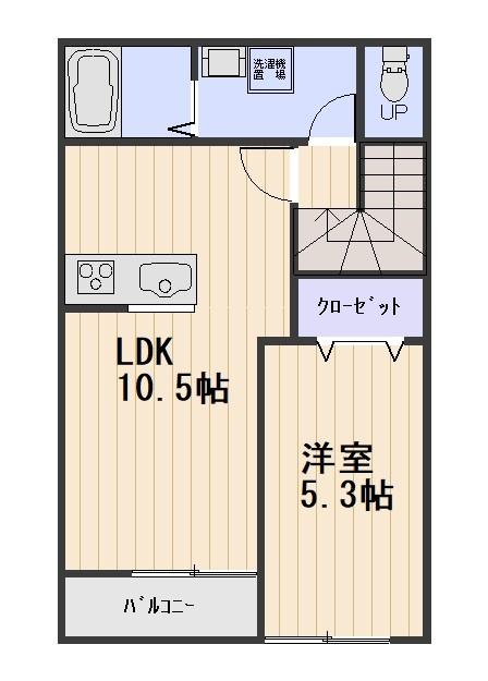 【ハトマークサイト】岡山県岡山市北区西花尻の エクセレンス西花尻203 1LDK アパート