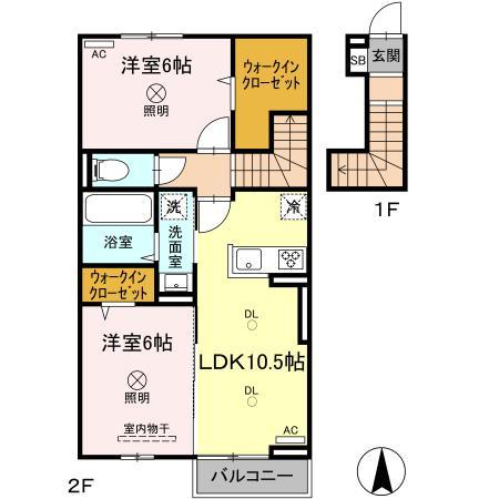 【ハトマークサイト】岡山県津山市河辺の D-room河辺203 2LDK アパート