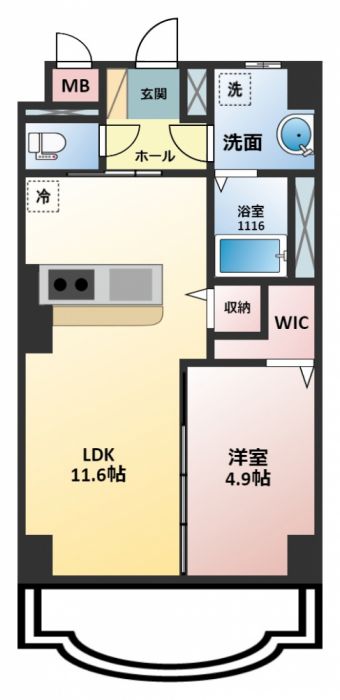 【ハトマークサイト】岡山県倉敷市水江の イングレッソ水江201 1LDK マンション
