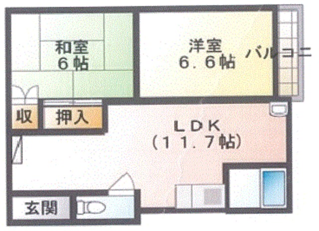 【ハトマークサイト】広島県福山市松浜町1丁目の アーク松浜 102 2LDK アパート