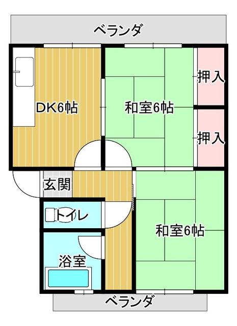 【ハトマークサイト】広島県広島市南区仁保新町1丁目の 三保ビル302 2DK マンション
