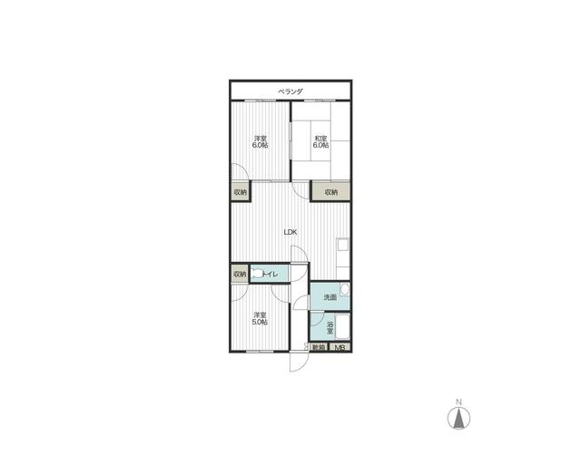 【ハトマークサイト】広島県福山市南蔵王町6丁目の ニューカモメマンション301 3LDK マンション