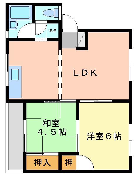 【ハトマークサイト】広島県福山市神辺町大字新湯野の エクセルゆき201 2LDK アパート