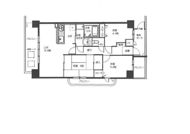 【住ーむず】広島県福山市西町1丁目の エバーグリーン福山西町 203 3LDK 中古マンション