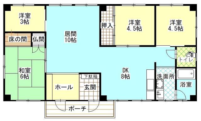 【ハトマークサイト】広島県呉市梅木町の リバーヒルズ天応201 4LDK アパート