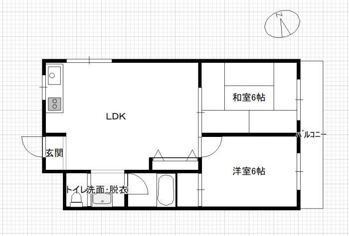 【ハトマークサイト】徳島県三好郡東みよし町中庄の アネックス三加茂203 2LDK アパート