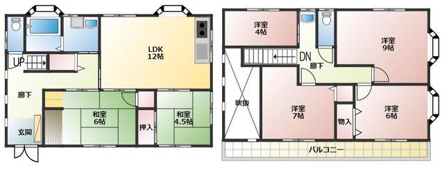 【ハトマークサイト】愛媛県新居浜市萩生の 6LDK 中古一戸建