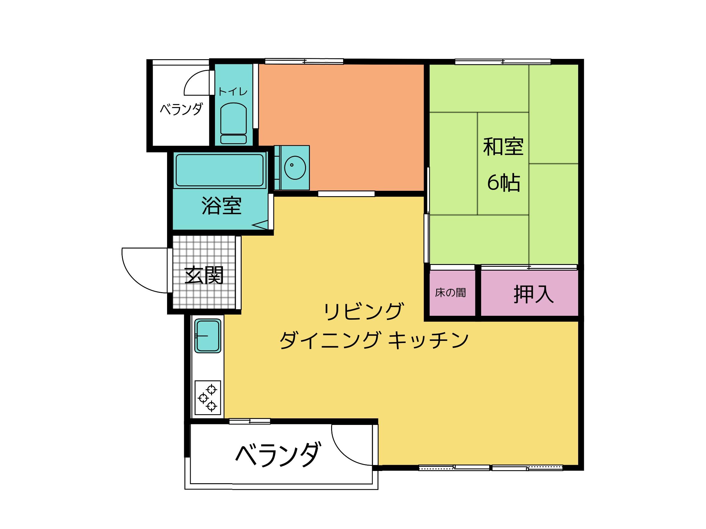 【ハトマークサイト】高知県高知市種崎の 種崎シーサイドハウスC-3 1LDK 中古マンション