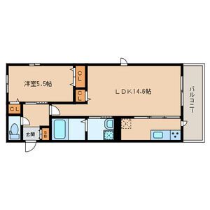 【ハトマークサイト】福岡県直方市大字下新入の ミネール新入101 1LDK アパート