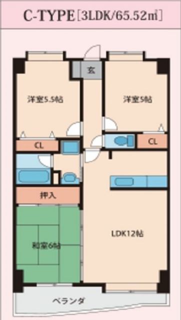 【ハトマークサイト】福岡県久留米市六ツ門町の パークレーン六ツ門803 3LDK マンション